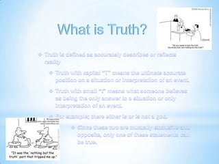 Truth vs. Validity | PPTX | Physics | Science