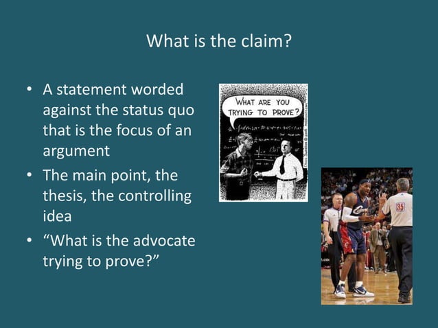 Speech 104 chapter 9 the claim | PPTX