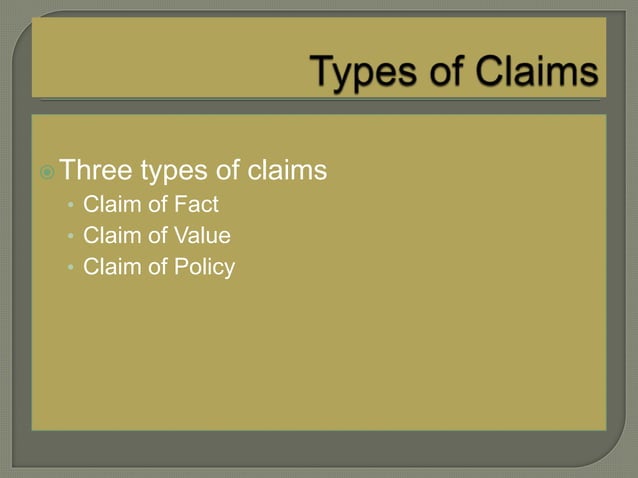 Speech 104 chapter 9 the claim | PPTX