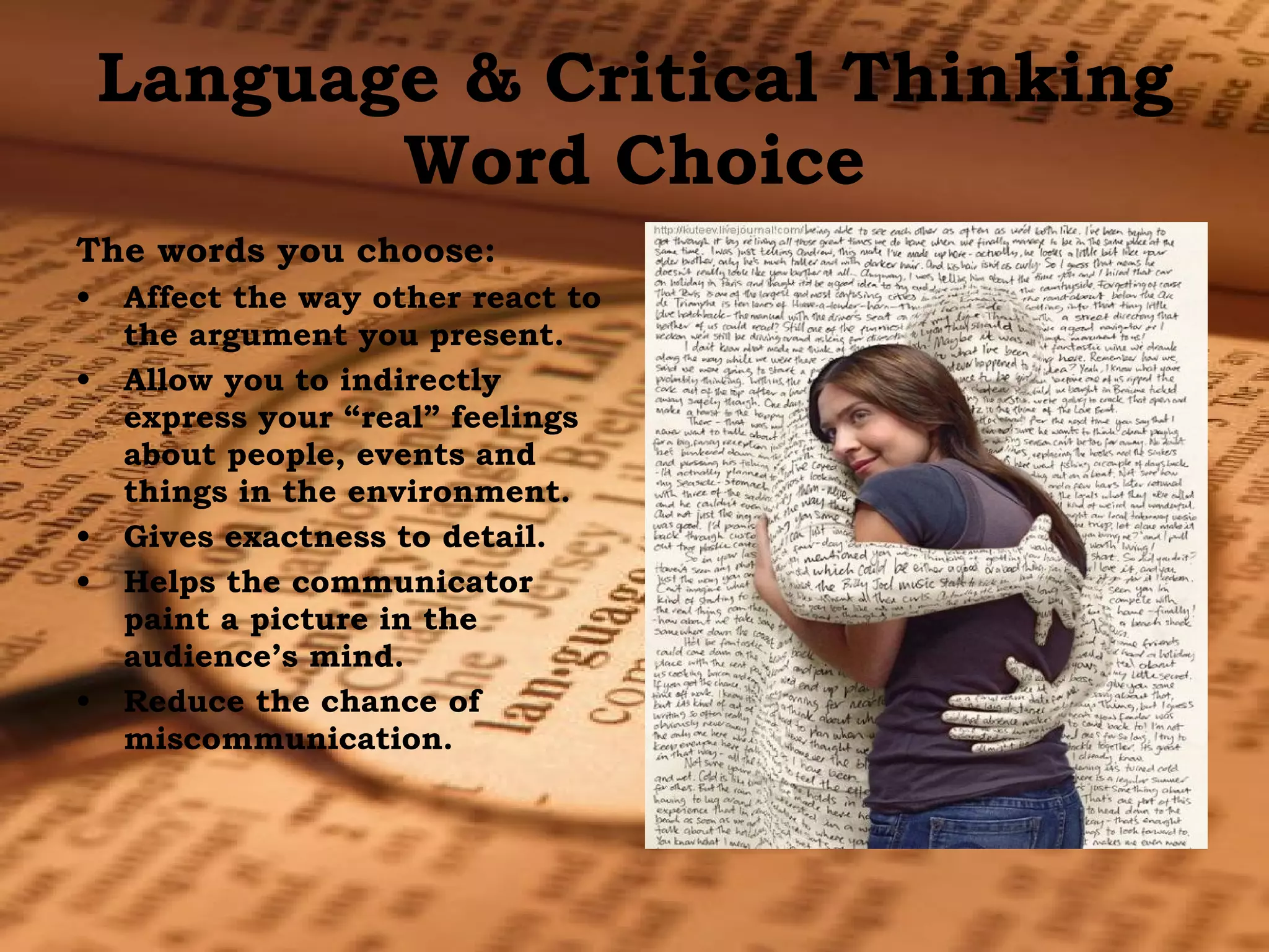 Chapter 6 Language & Critical Thinking | PPT