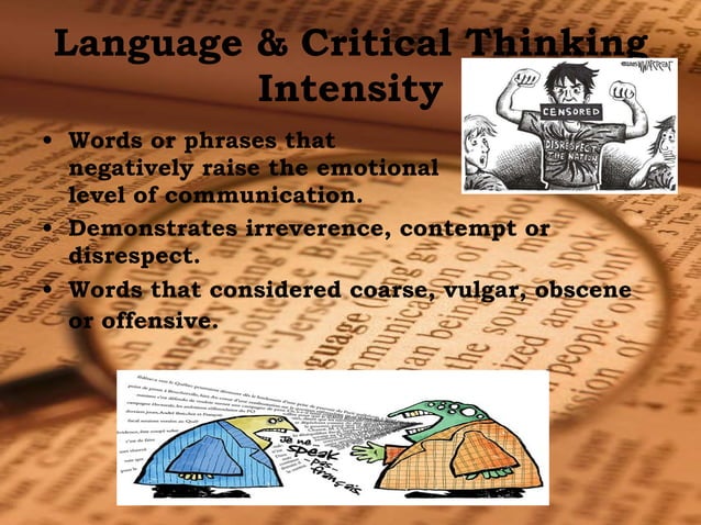 Chapter 6 Language & Critical Thinking | PPT