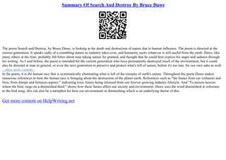 Speech About Bruce Dawe | PDF