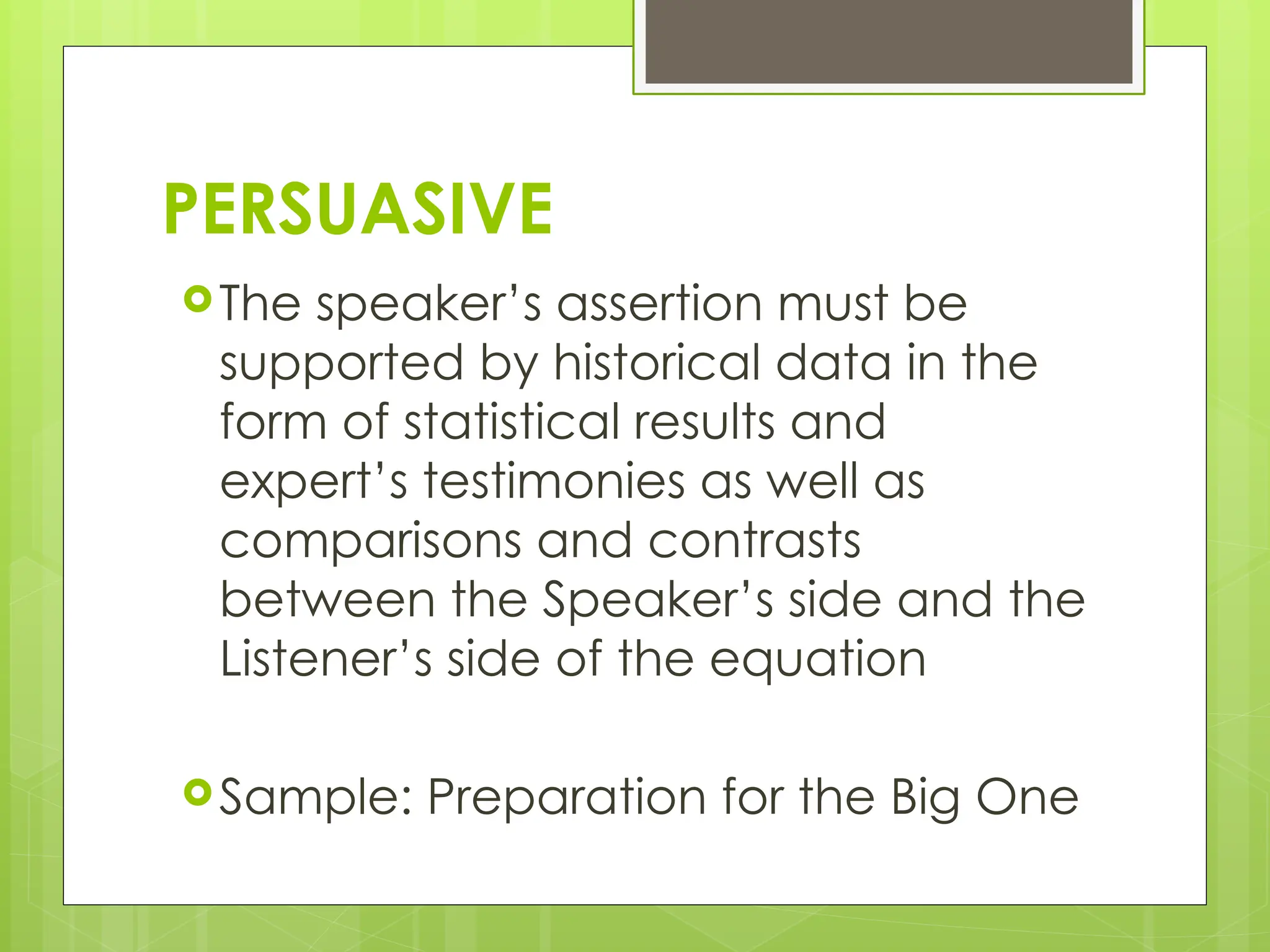 Types of SPEECH according to Purpose.ppt