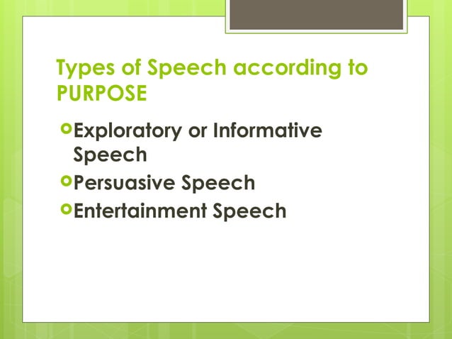 Types of SPEECH according to Purpose.ppt