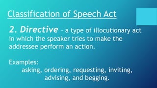 Speech Act | PPTX