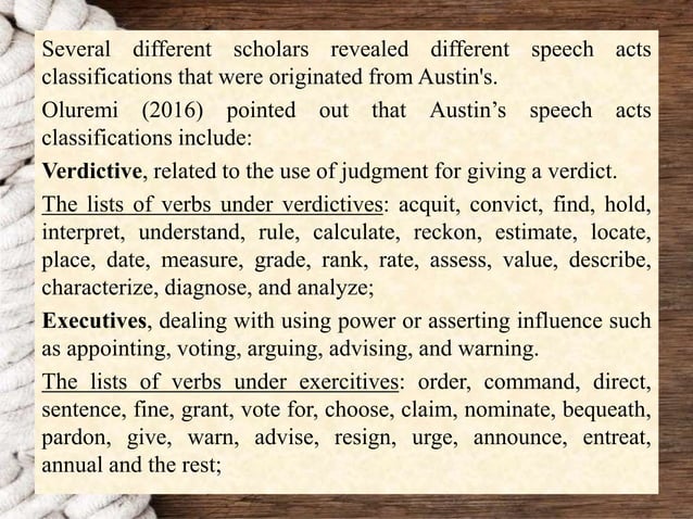 PRAGMATICS: SPEECH ACTS | PPT