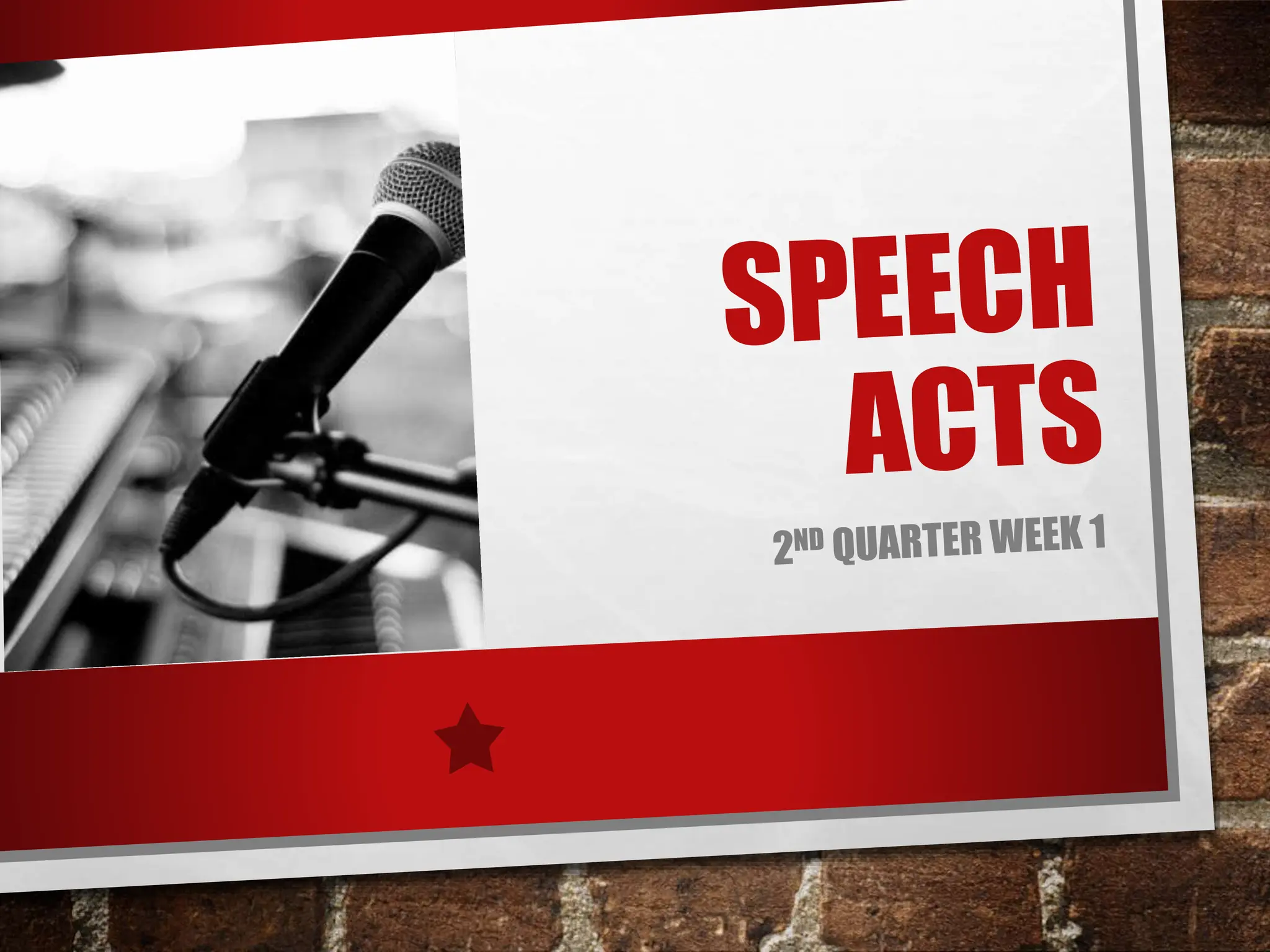 SPEECH ACT WITH EXAMPLES PRETEST AND POSTTEST.ppt