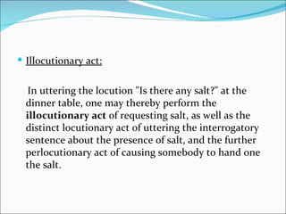 Speech Acts | PPT