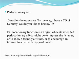Speech acts | PPT