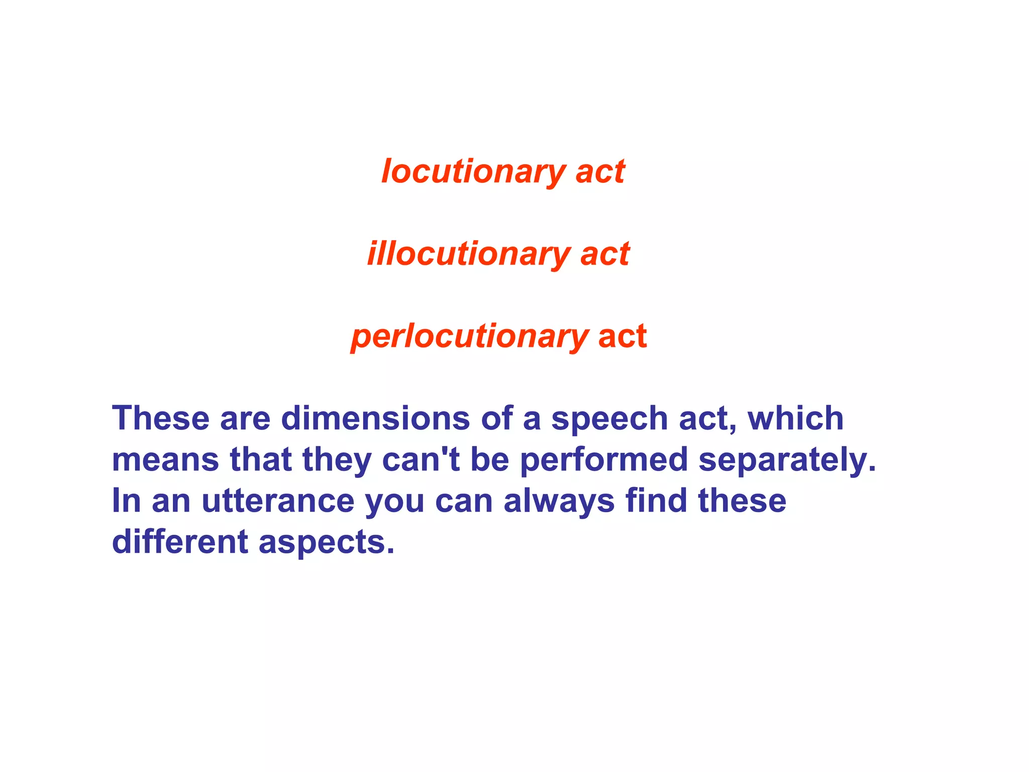 Speech acts | PPT