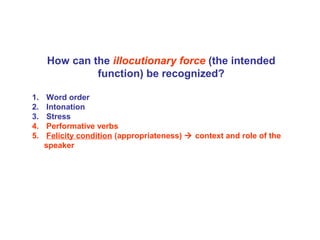 Speech acts | PPT