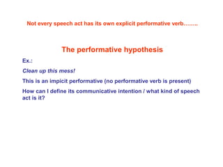 Speech acts | PPT