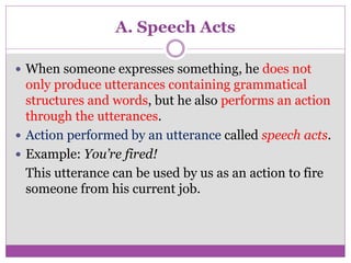 Speech acts | PPTX