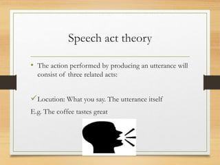 Speech acts | PPTX