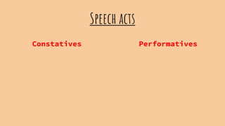 Speech acts | PPTX