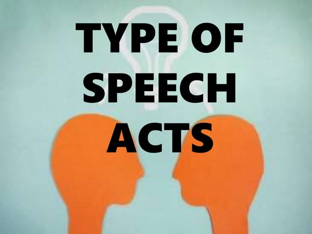 Speech Acts | PPTX