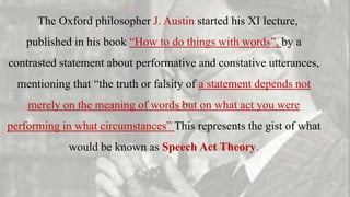 Speech Acts. | PPTX