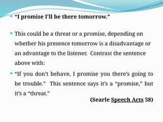 Speech Acts.pptx speech acts pptx speech scts | PPTX