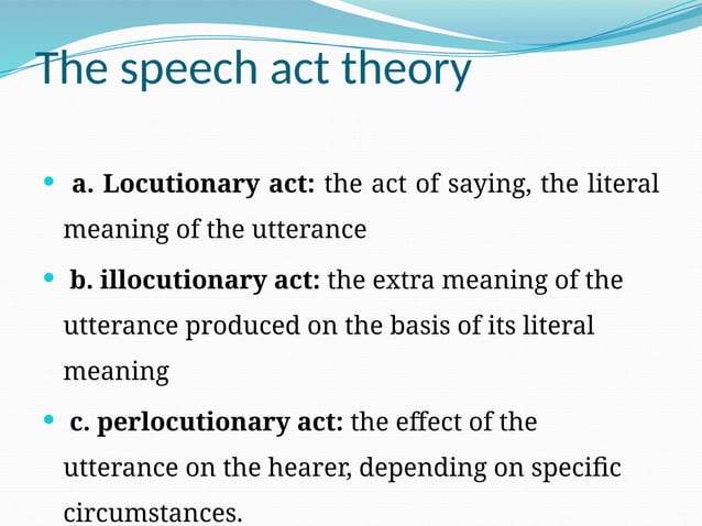 Speech Acts.pptx speech acts pptx speech scts | PPTX