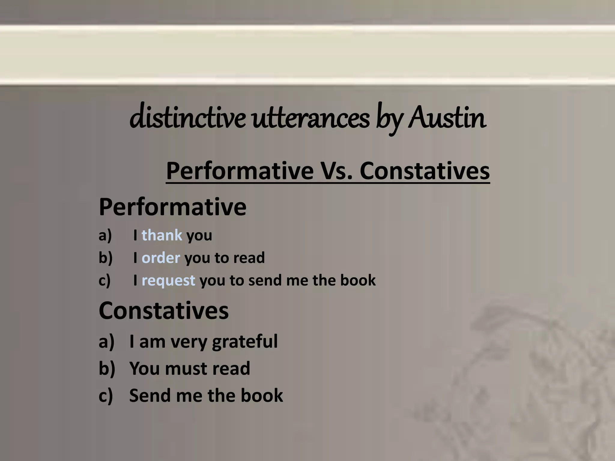 Speech Act Theory | PPTX | Law