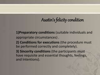 Speech Act Theory | PPTX