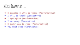 Speech Act Theory | PPTX