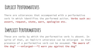 Speech Act Theory | PPTX