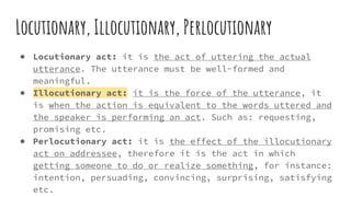 Speech Act Theory | PPTX