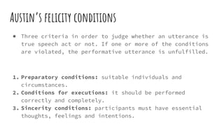 Speech Act Theory | PPTX