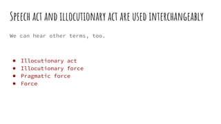Speech Act Theory | PPTX