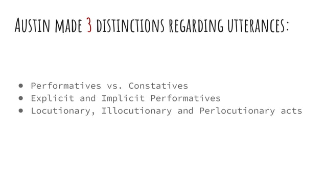 Speech Act Theory | PPTX