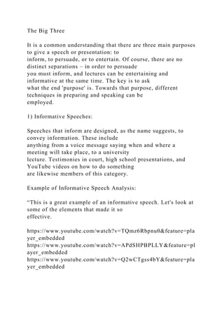 Speech AnalysisYour task here is to analyze the writing and .docx ...