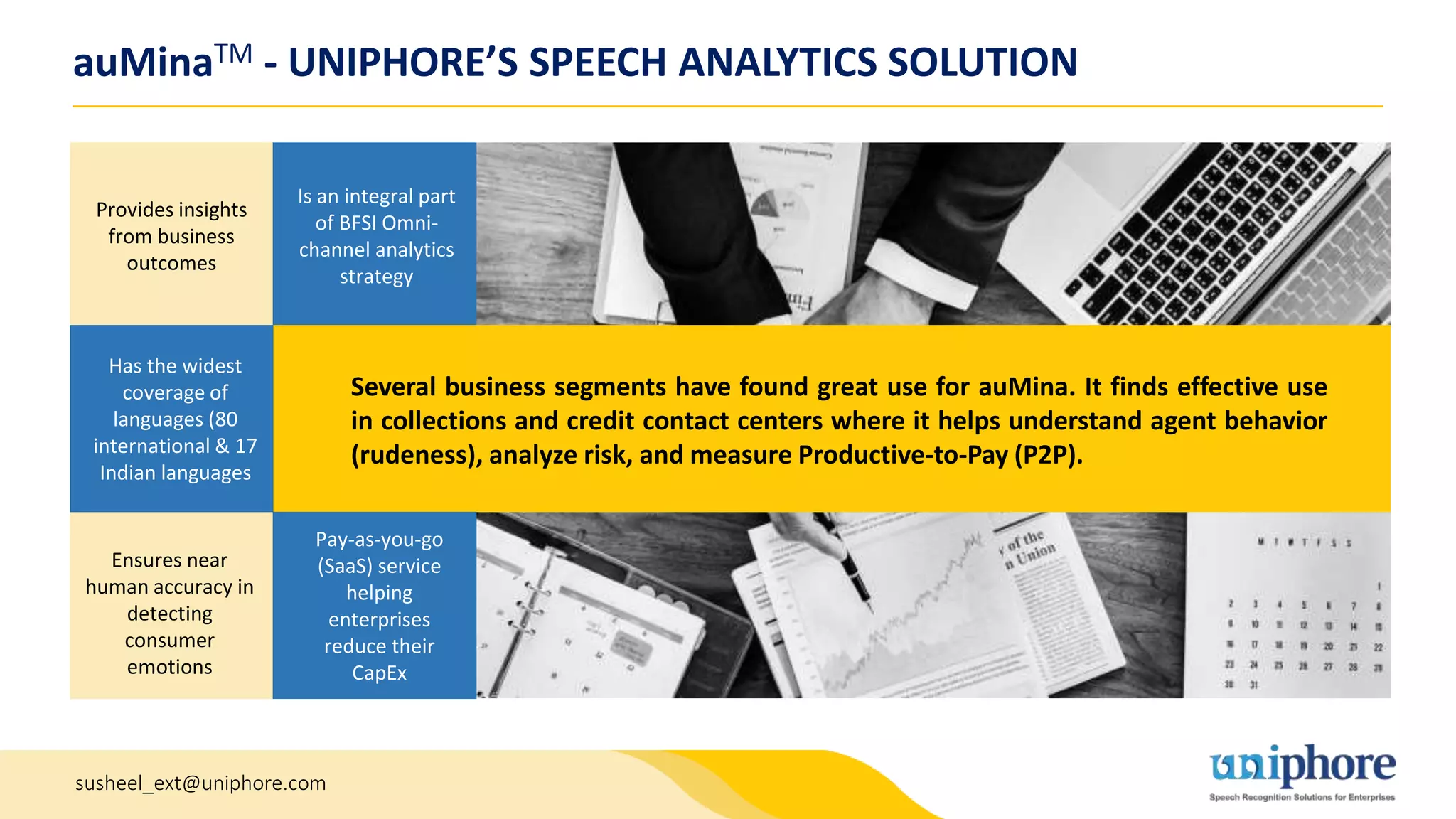 Speech Analytics for Banking and Financial Services | PPTX
