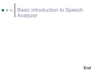 Speech Analyzer | PPT