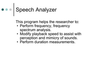 Speech Analyzer | PPT