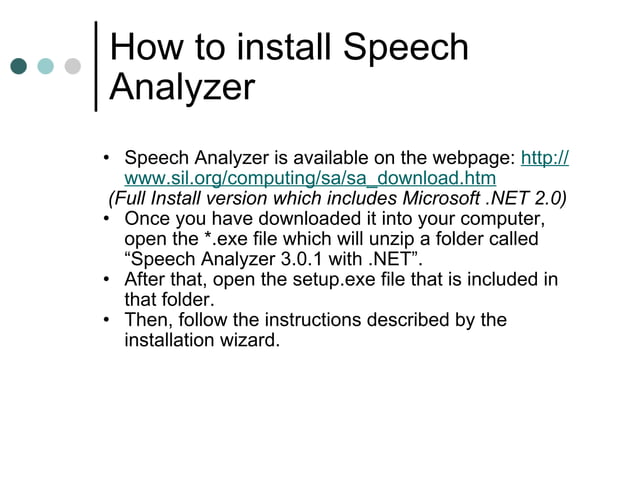 Speech Analyzer | PPT | Free Download