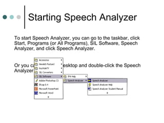 Speech Analyzer | PPT
