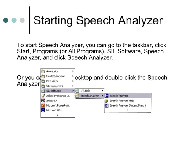 Speech Analyzer | PPT | Free Download