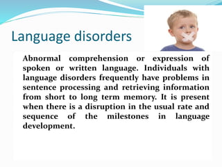 Speech and language delay in children | PPTX