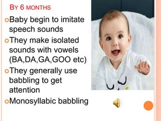 Speech and language development | PPTX