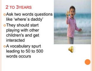 Speech and language development | PPTX