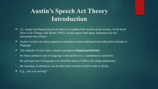 Speech as Action 1 and austin theory .pptx