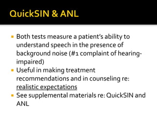 Speech audiometry & masking | PPTX
