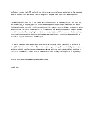 Speech by HRH Zenani Dlamini | PDF