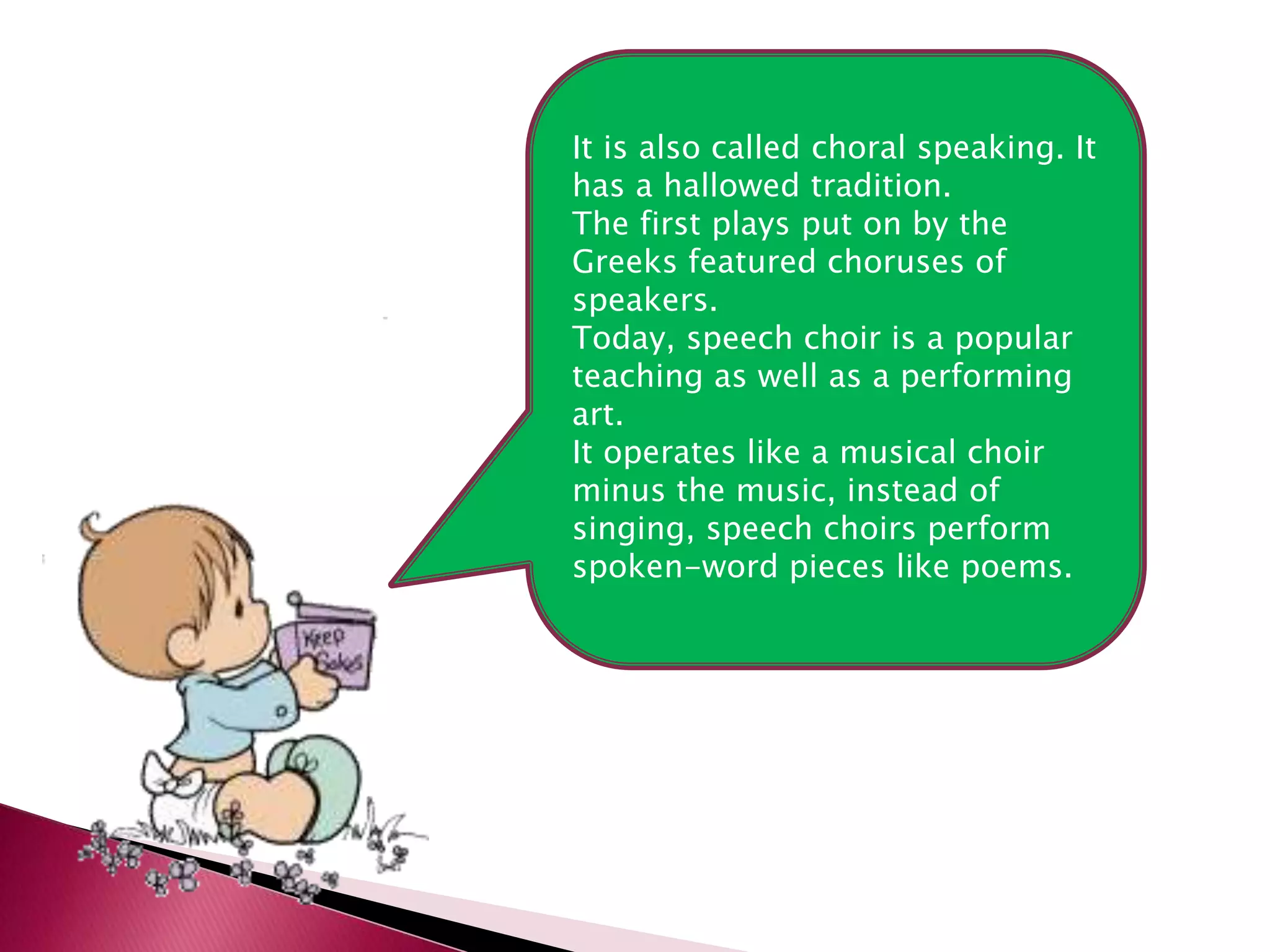 Speech choir | PPTX