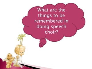 Speech choir | PPTX