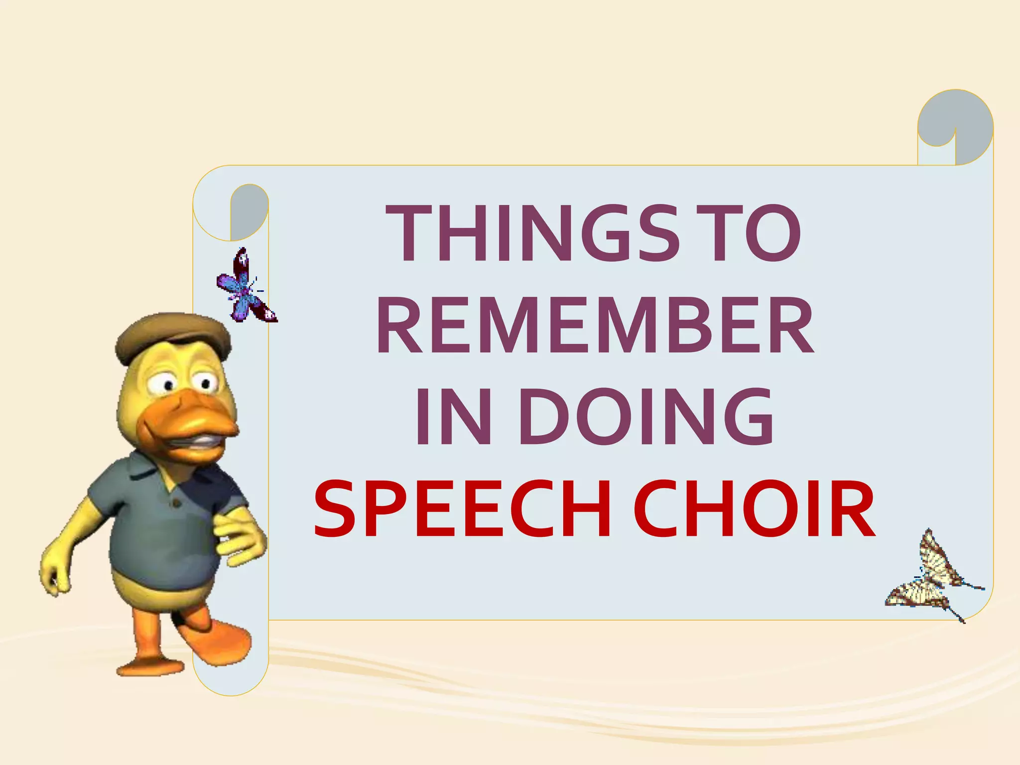 Speech choir | PPSX