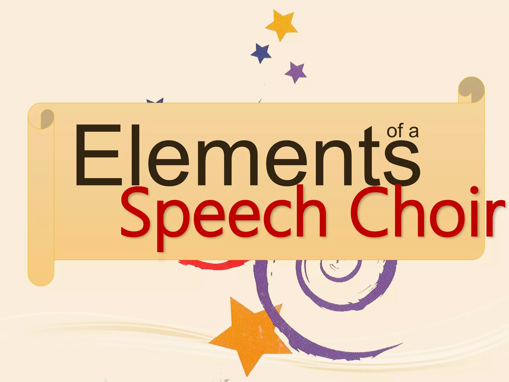 Speech choir | PPSX