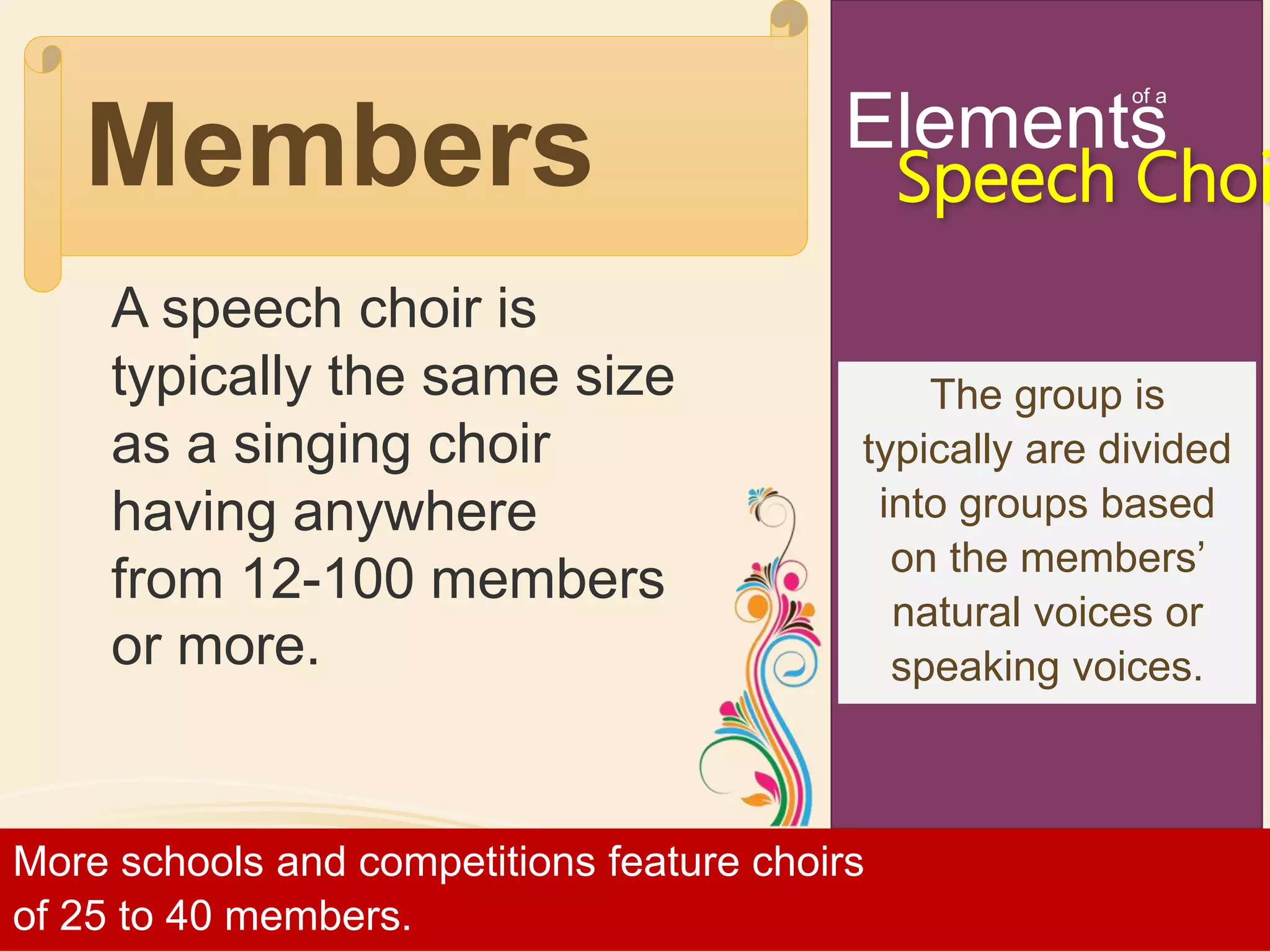 Speech choir | PPSX