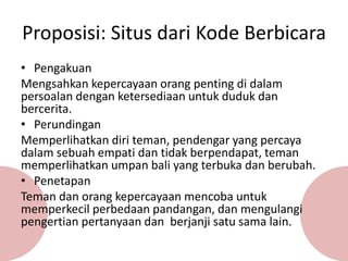 Speech Codes Theory | PPTX